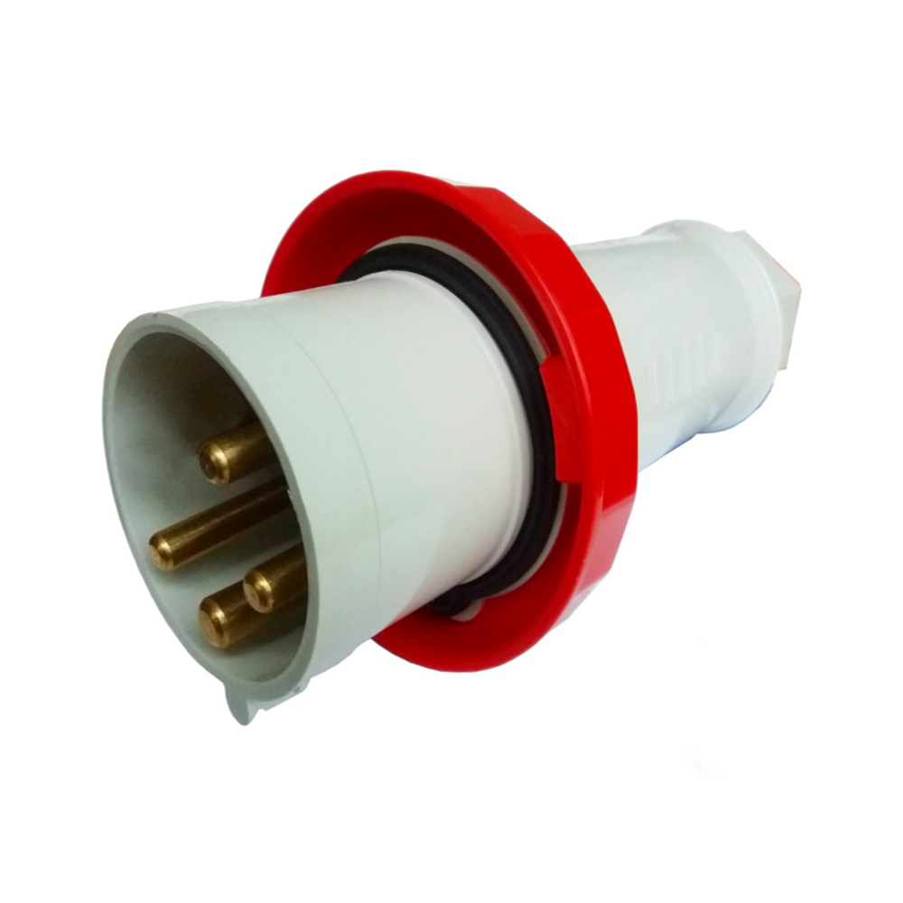 PLUG INDUSTRIAL 3P+T STECK 63A 380/440V 6H VM 4576